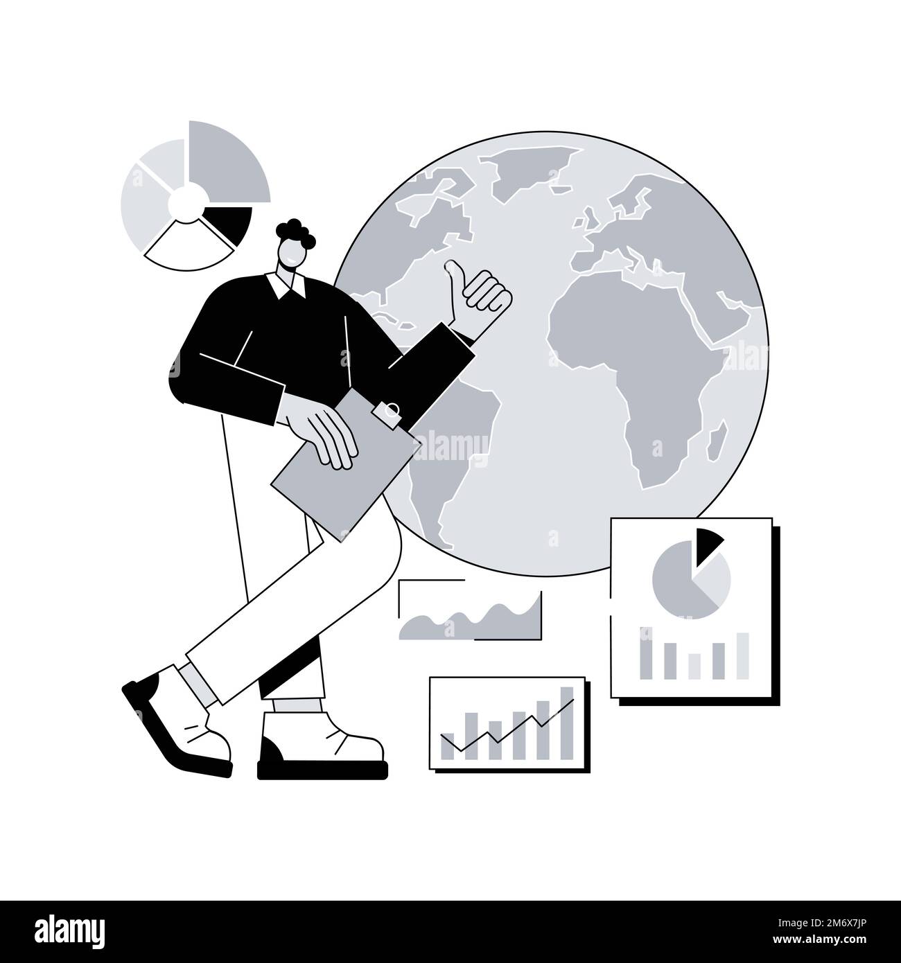 Environment data analytics abstract concept vector illustration ...