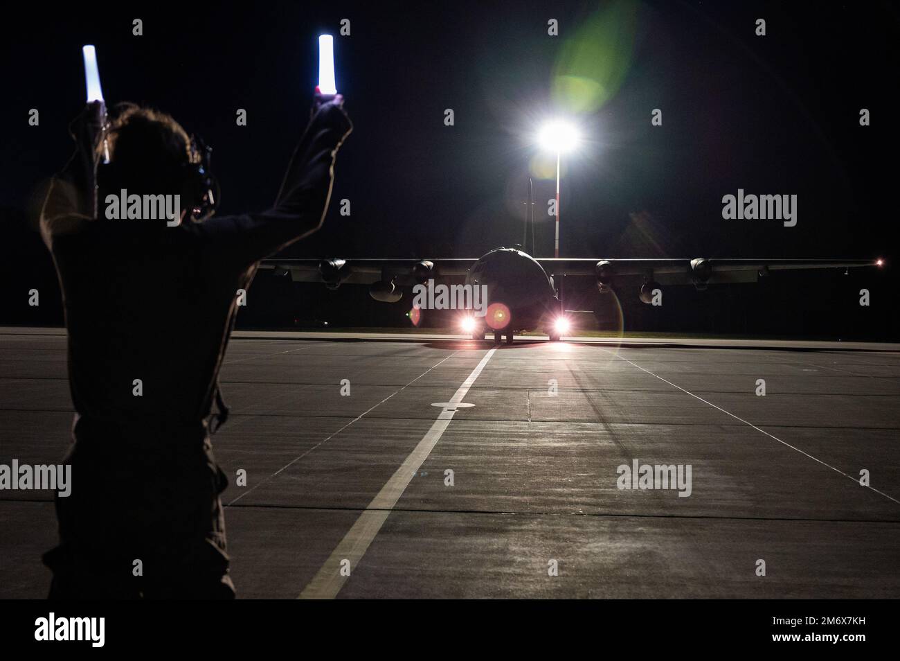 Senior Airman Layne Kotterman, a crew chief assigned to the 27th ...