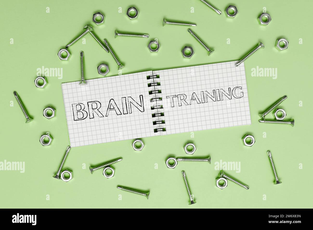 Conceptual caption Brain Training. Concept meaning mental activities to ...