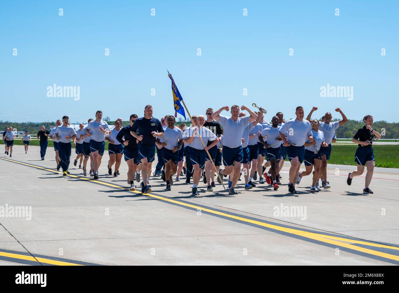 Airmen assigned to the 32nd Aerial Port Squadron run the annual Port ...