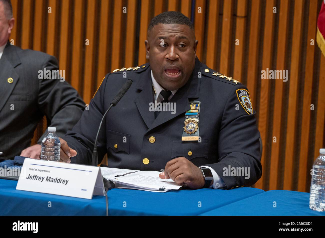 NEW YORK, NEW YORK - JANUARY 05: NYPD Chief of Department Jeffrey B ...