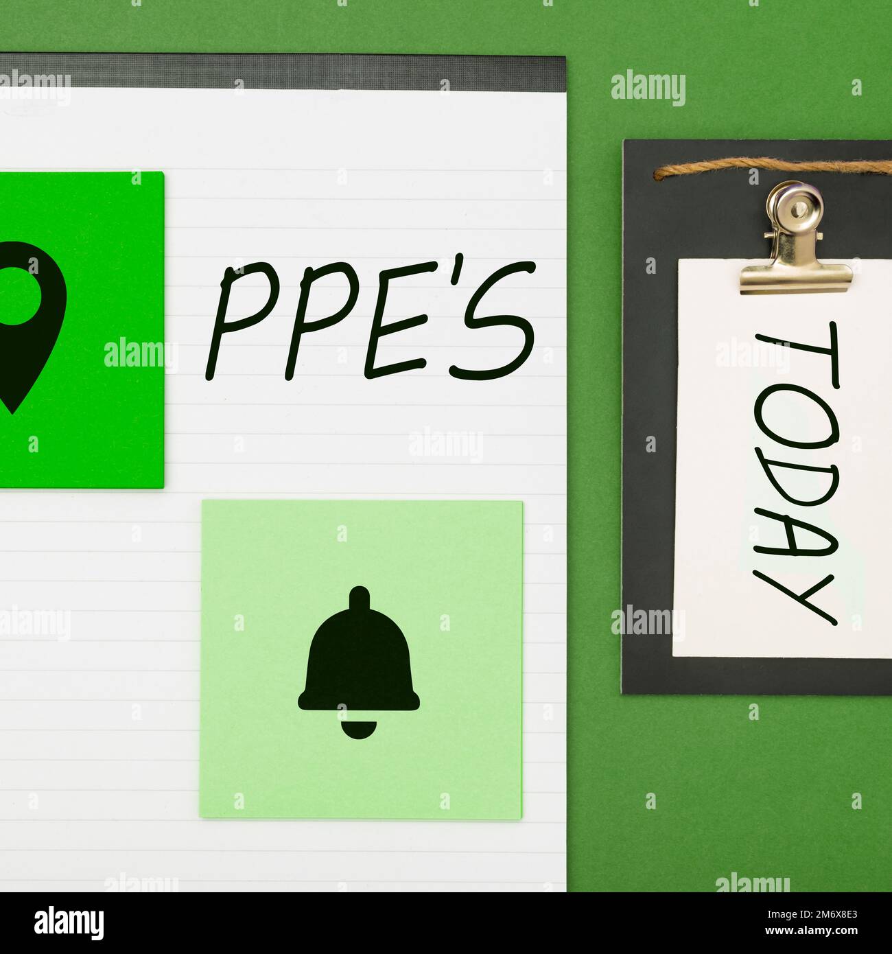 Text showing inspiration Ppe's. Word Written on Specialized equipment ...