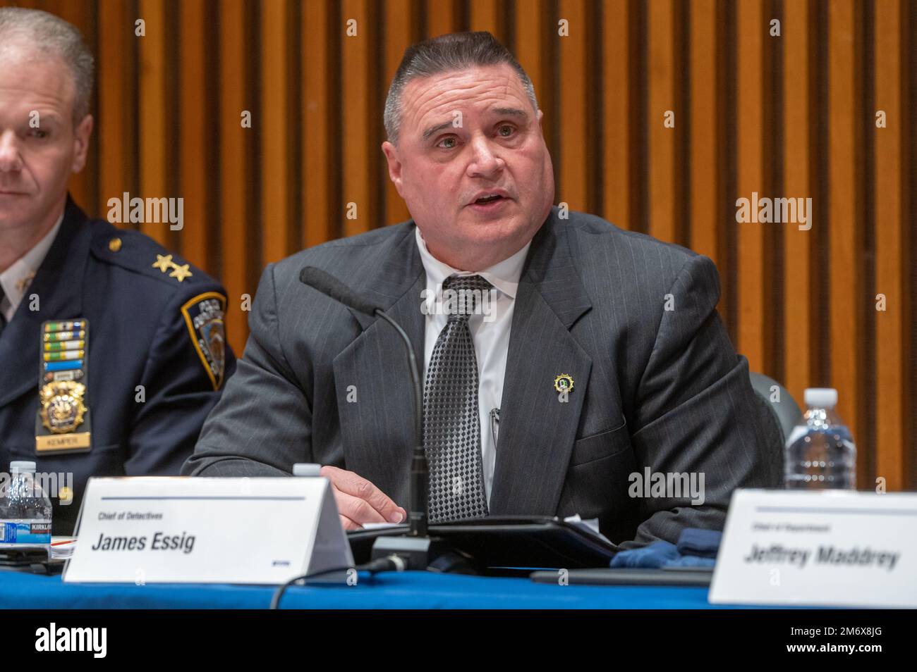 NEW YORK, NEW YORK - JANUARY 05: NYPD Chief of Detectives James W ...