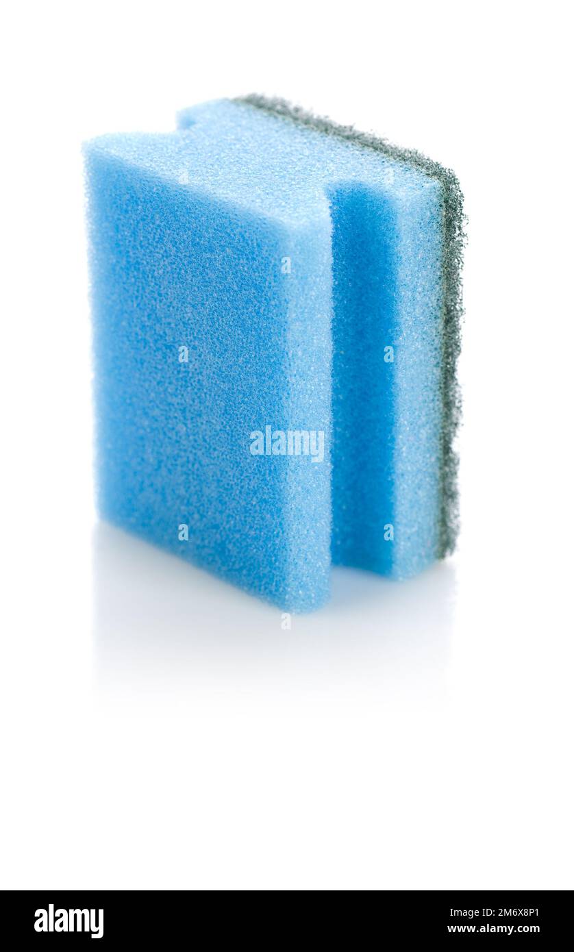 blue sponge isolated Stock Photo - Alamy