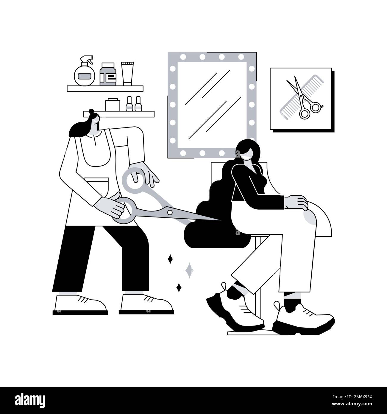 Beauty salon abstract concept vector illustration. Cosmetology salon ...