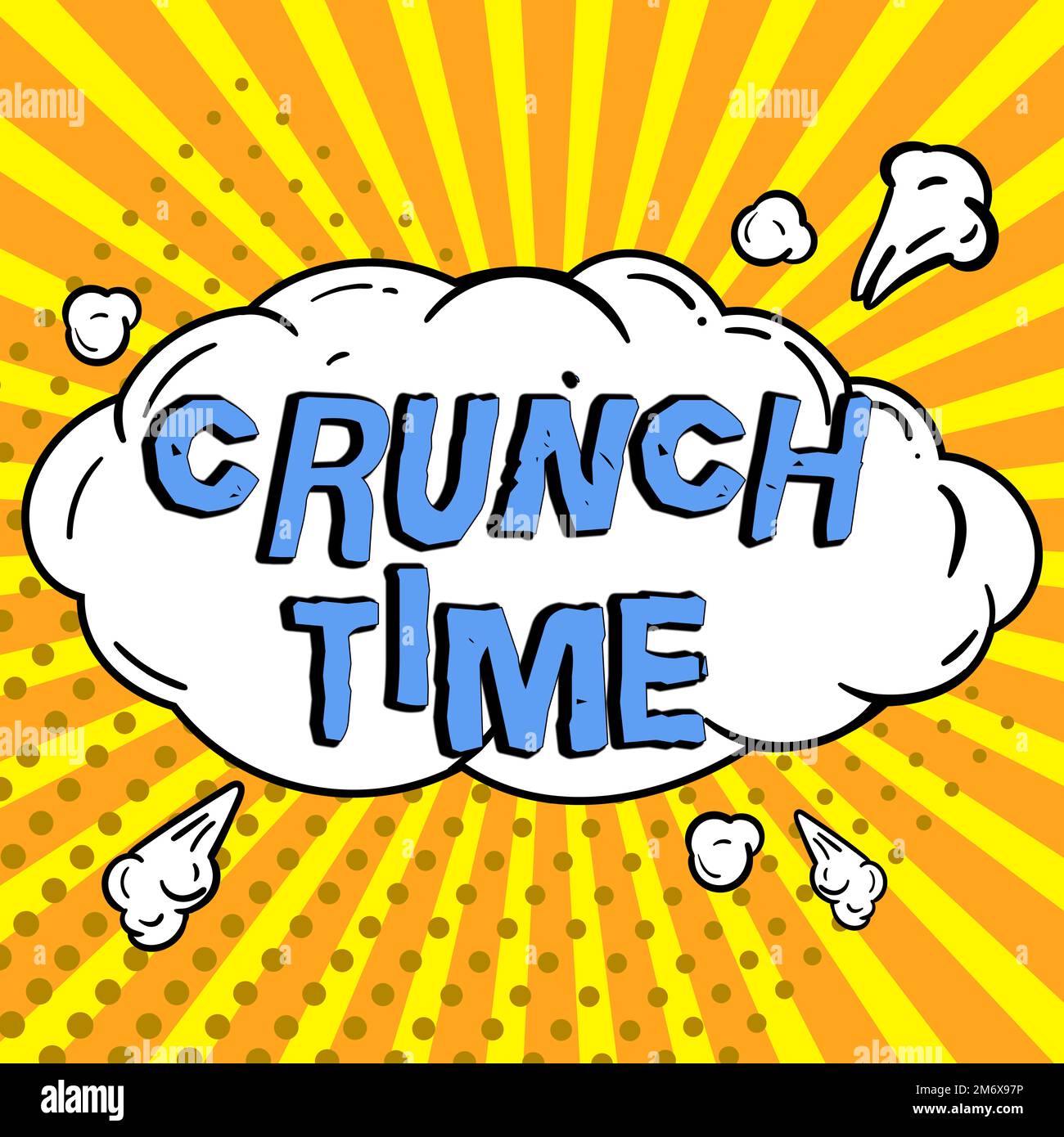 Inspiration showing sign Crunch Time. Word Written on period when ...