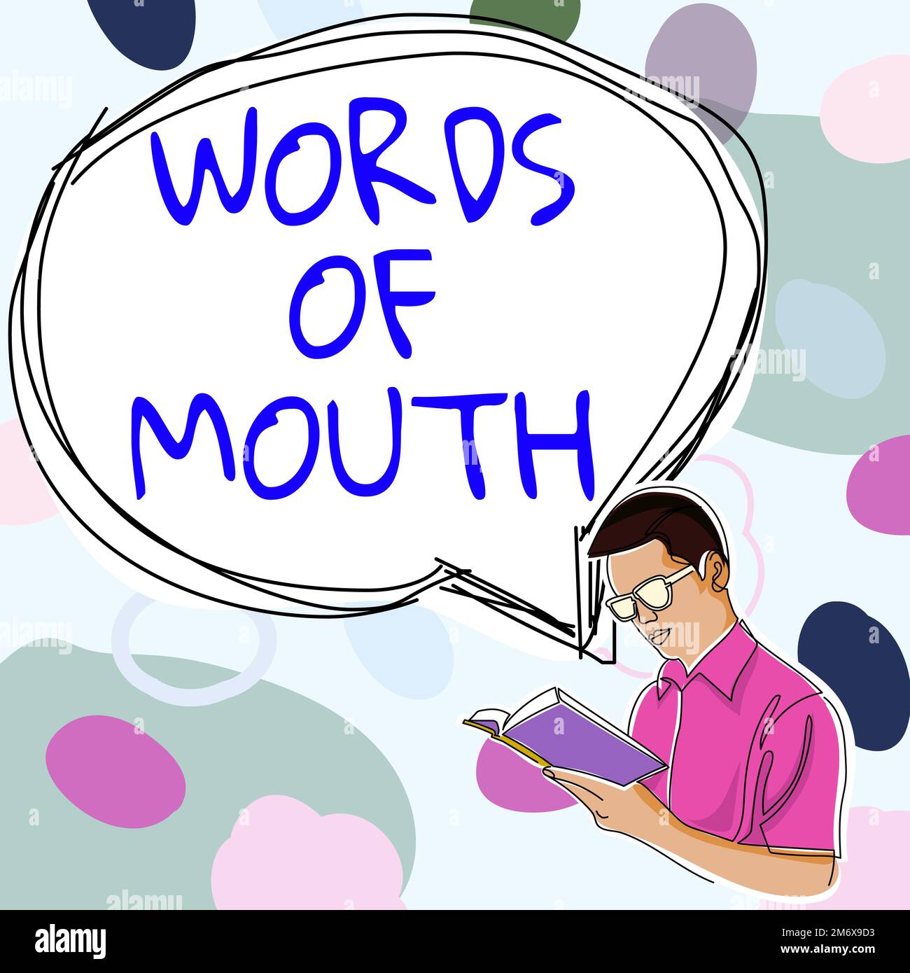 Writing displaying text Words Of Mouth. Word Written on simple ...