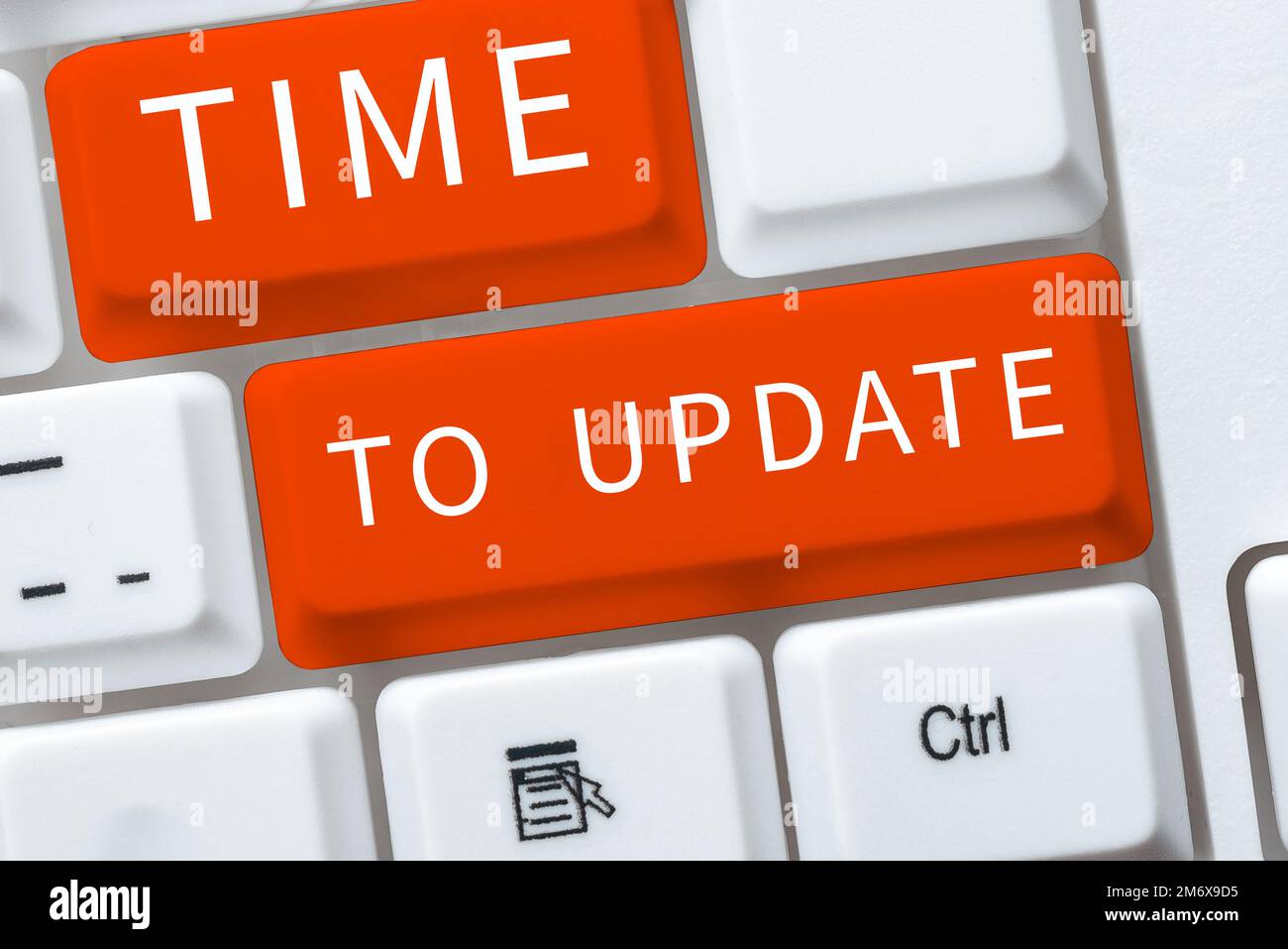 Writing displaying text Time To Update. Internet Concept The latest ...