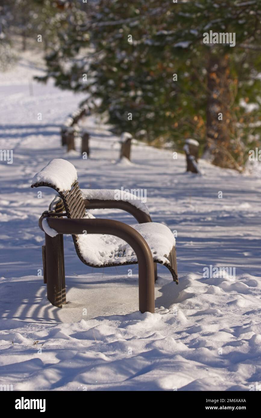 Empty snow park hi-res stock photography and images - Alamy