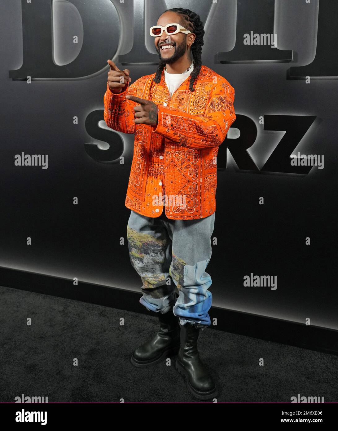 Hollywood, CA January 5, 2023. Omarion arrives at the Starz "BMF ...