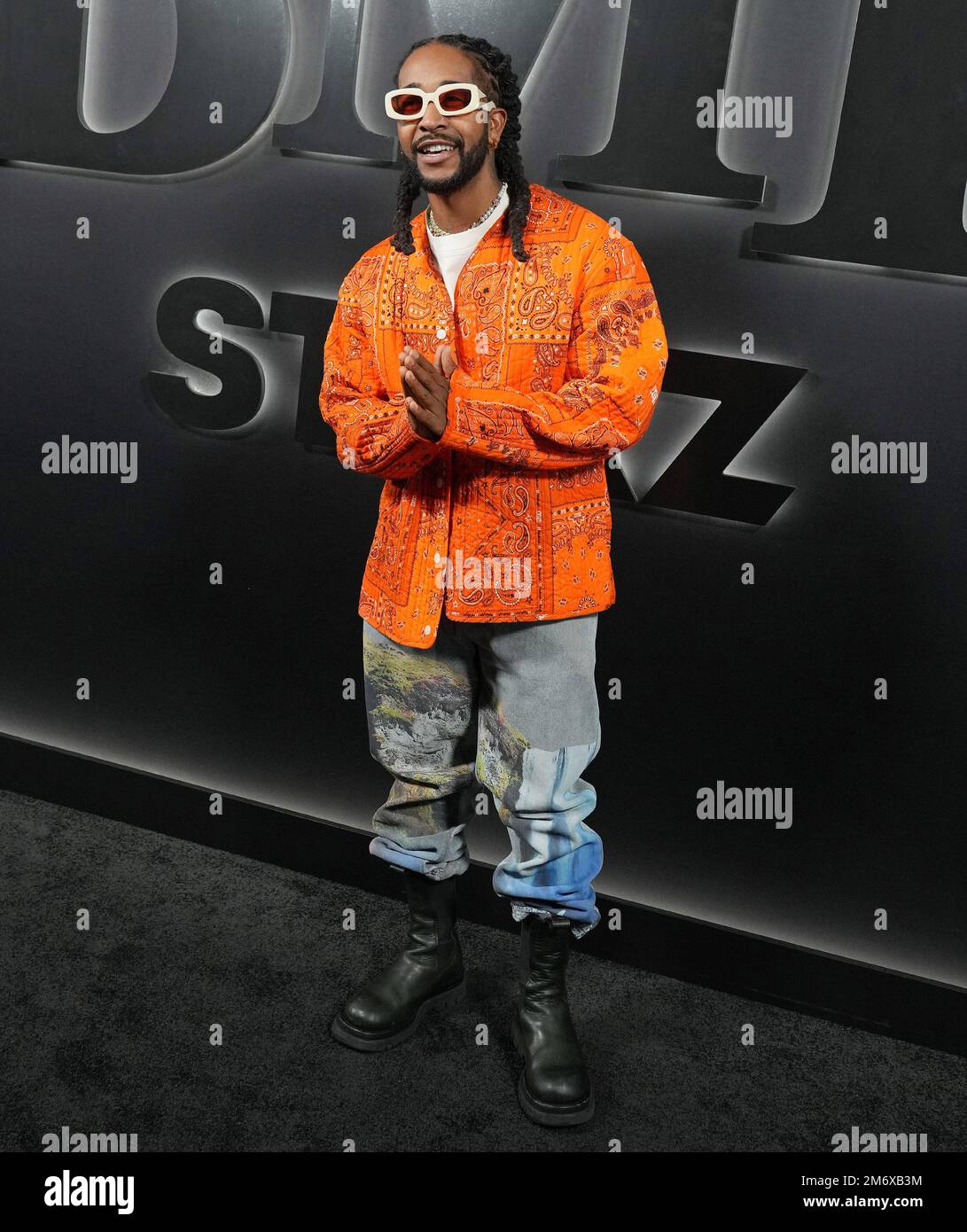 Hollywood, CA January 5, 2023. Omarion arrives at the Starz "BMF ...