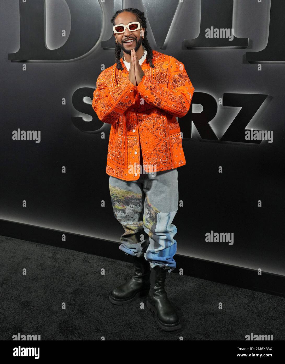 Hollywood, CA January 5, 2023. Omarion arrives at the Starz "BMF ...