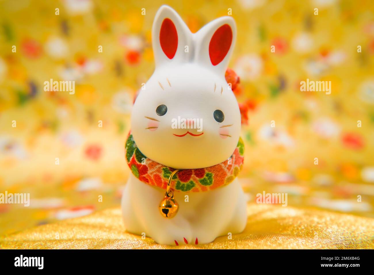 Rabbit year New Year material (New Years card Stock Photo - Alamy