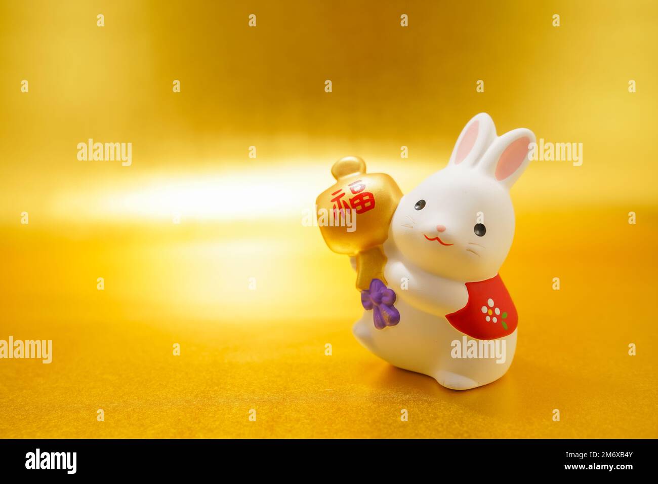 Rabbit year New Year material (New Years card Stock Photo - Alamy