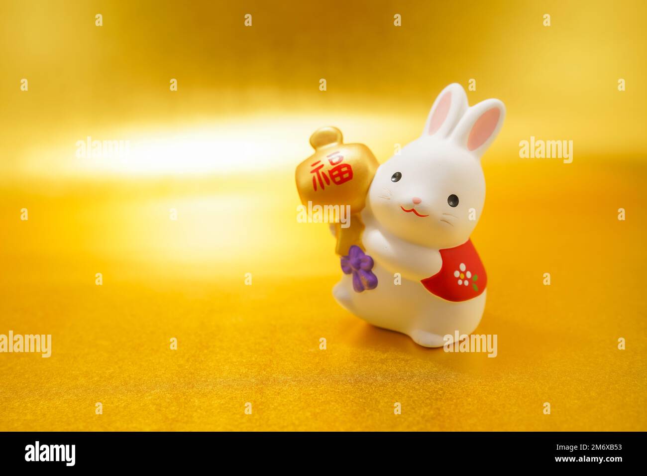 Rabbit year New Year material (New Years card Stock Photo - Alamy