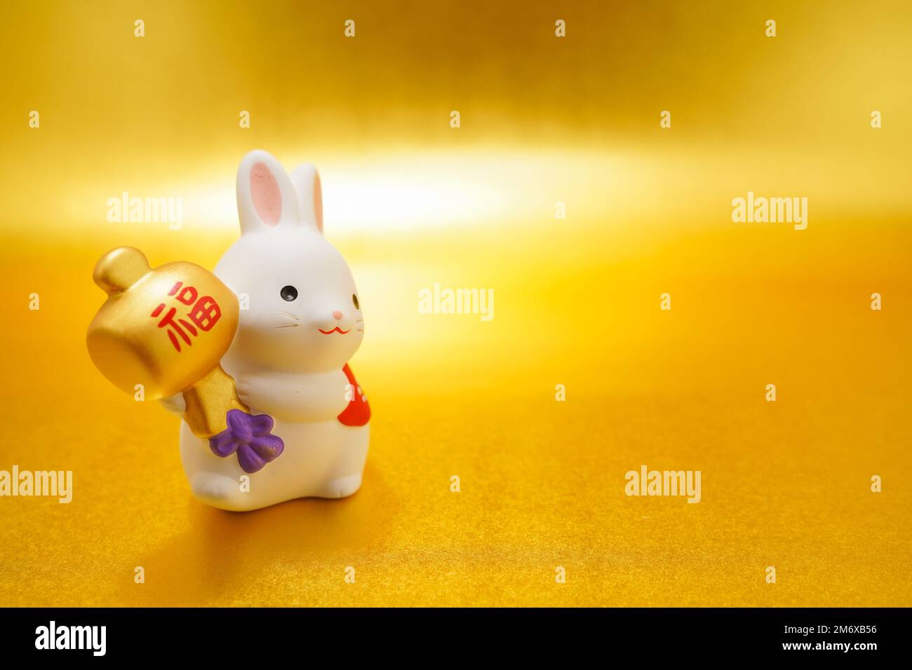 Rabbit year New Year material (New Years card Stock Photo - Alamy