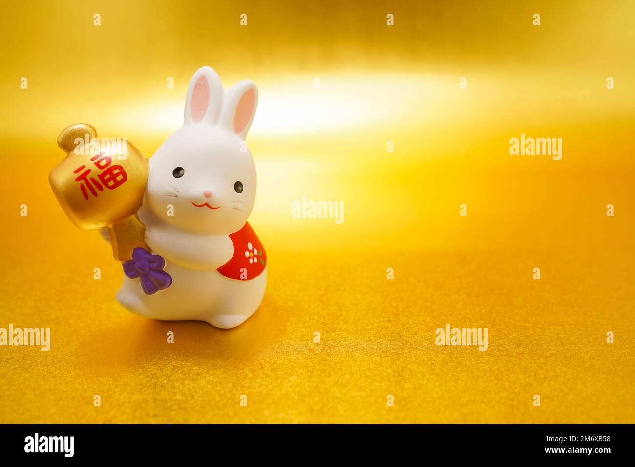 Rabbit year New Year material (New Years card Stock Photo - Alamy