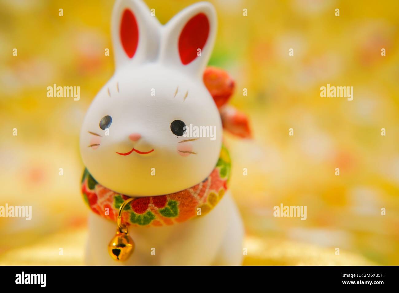 Rabbit year New Year material (New Years card Stock Photo - Alamy