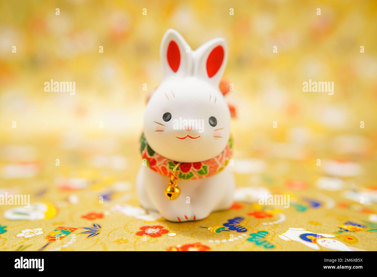 Rabbit year New Year material (New Years card Stock Photo - Alamy