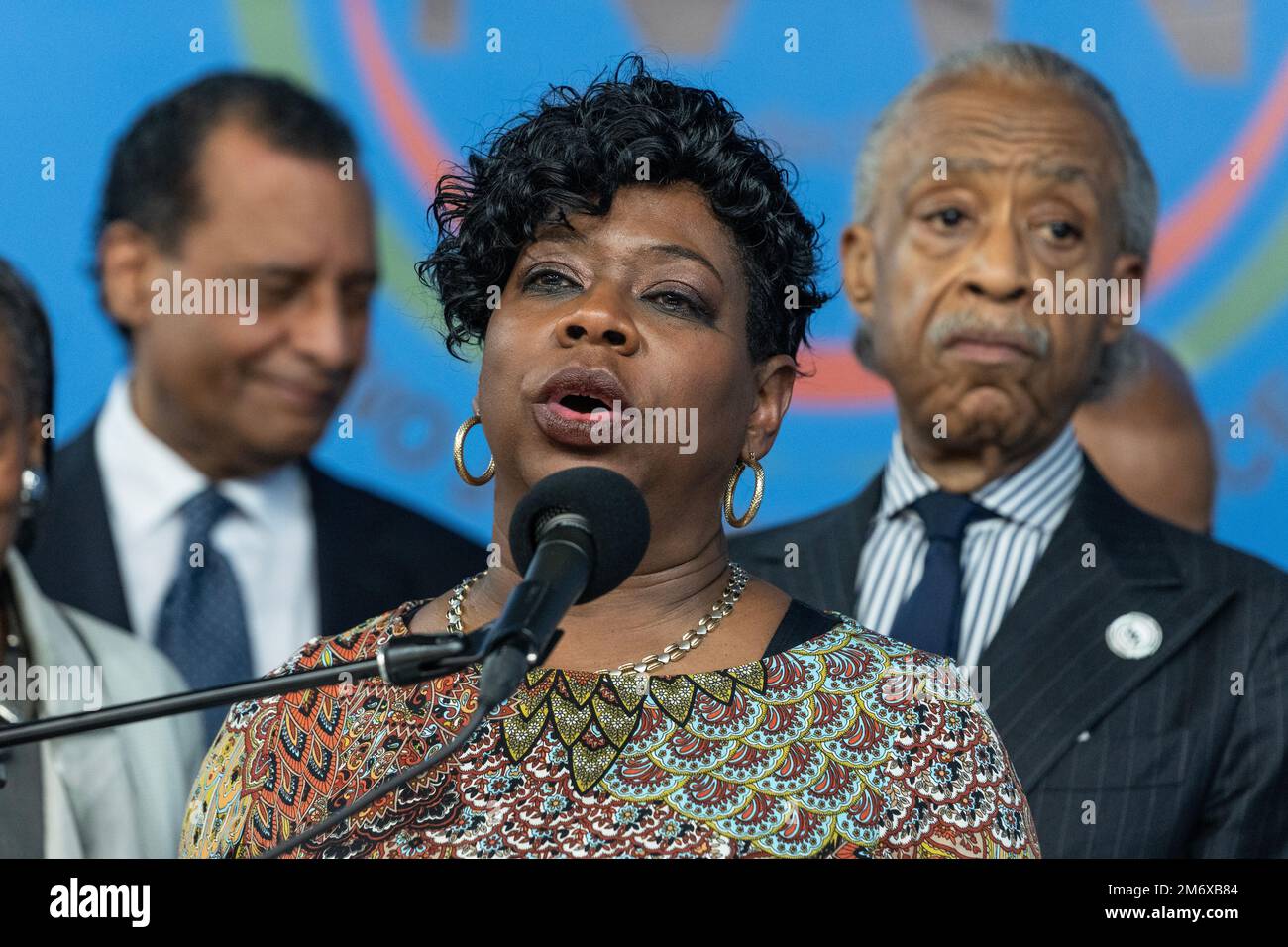 Bronx District Attorney Darcel Clark speaks at summit to discuss public safety at NAN House of ...