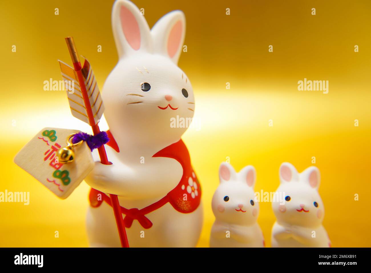 Rabbit year New Year material (2023 New Year Stock Photo - Alamy