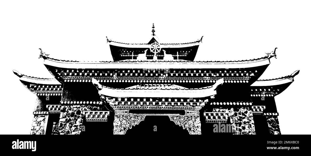 Graphic temple hi-res stock photography and images - Alamy