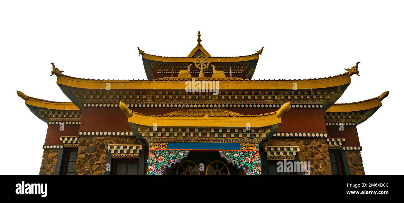 Buddhist temple facade hi-res stock photography and images - Alamy