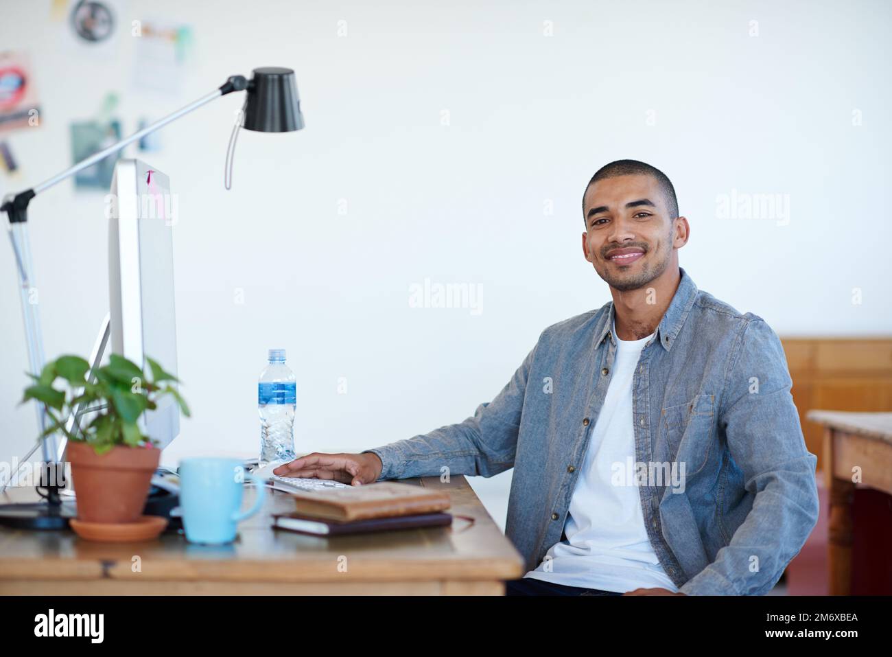 Working his way up the corporate ladder Stock Photo - Alamy