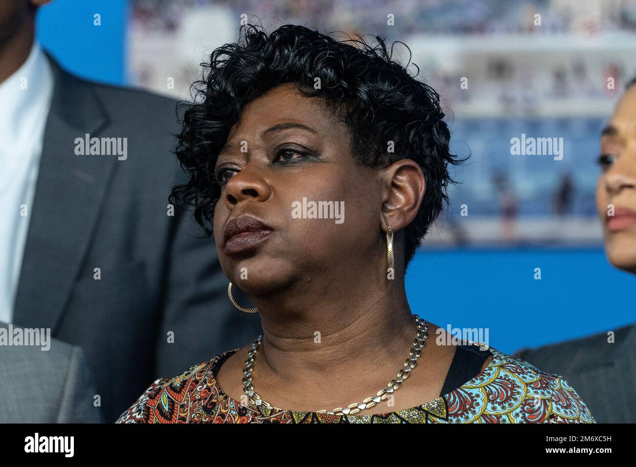 Bronx District Attorney Darcel Clark attends summit to discuss public safety at NAN House of ...