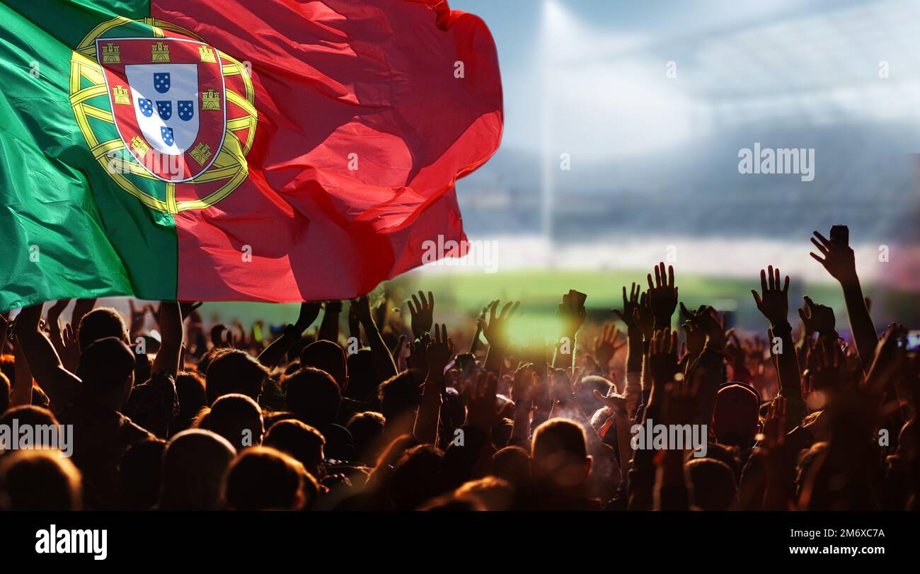 Football supporter flag hi-res stock photography and images - Alamy