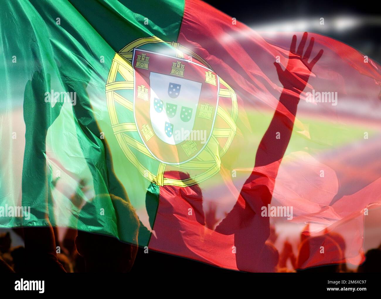 Portugal national football team fans hi-res stock photography and ...