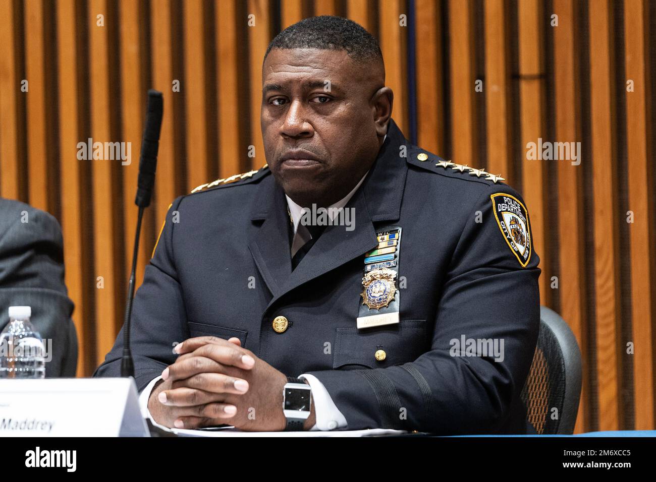 New York, USA. 05th Jan, 2023. NYPD Chief of Department Jeffrey Maddrey ...
