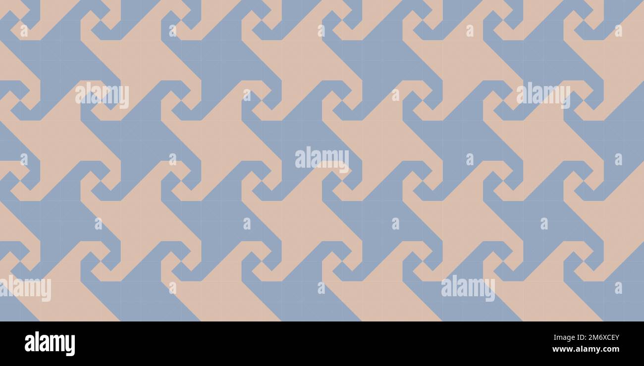 Japanese style abstract geometric tessellation pattern. Modern mosaic ...