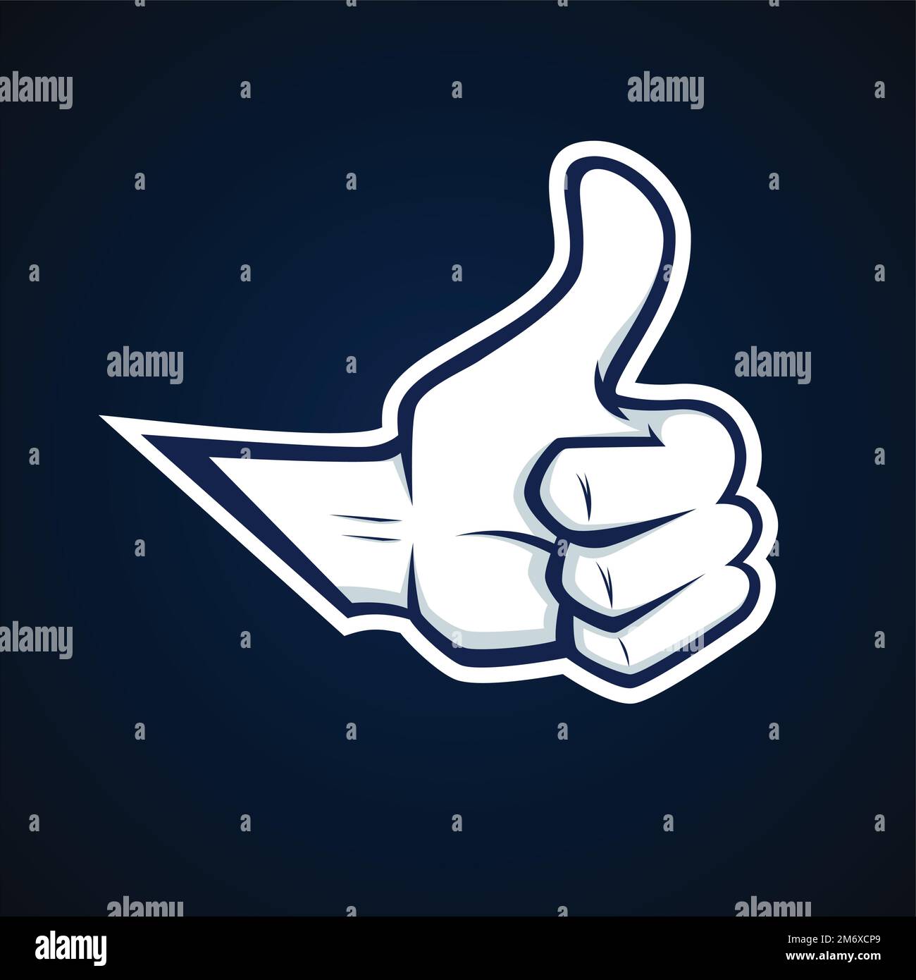 Thumb Up Sign Vector Illustration Stock Vector Image & Art - Alamy