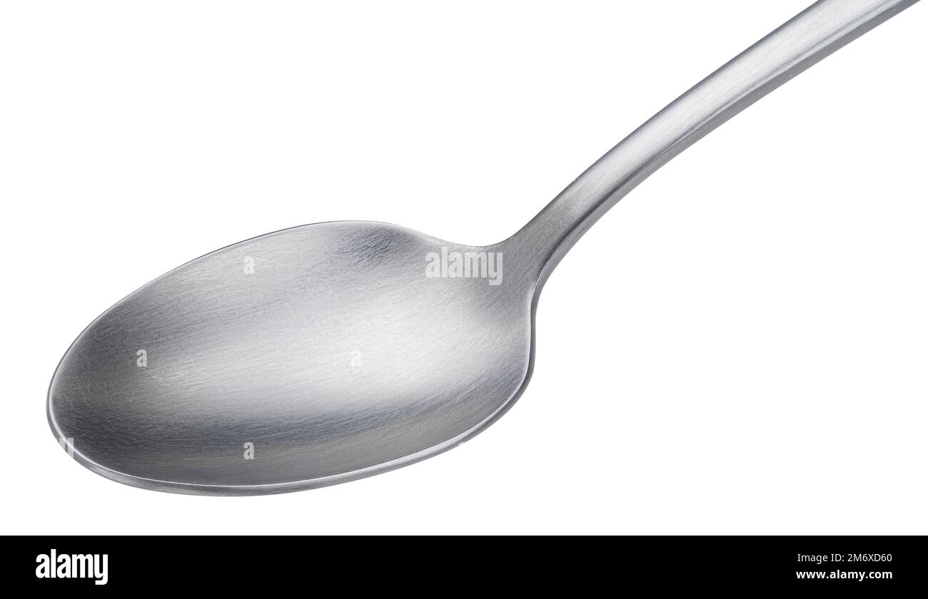 Metal spoon isolated on white background Stock Photo - Alamy