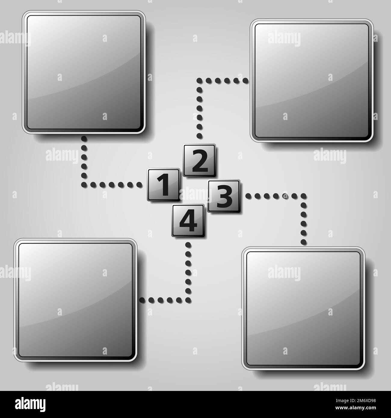 Abstract diagram template with four elements, vector eps10 illustration ...