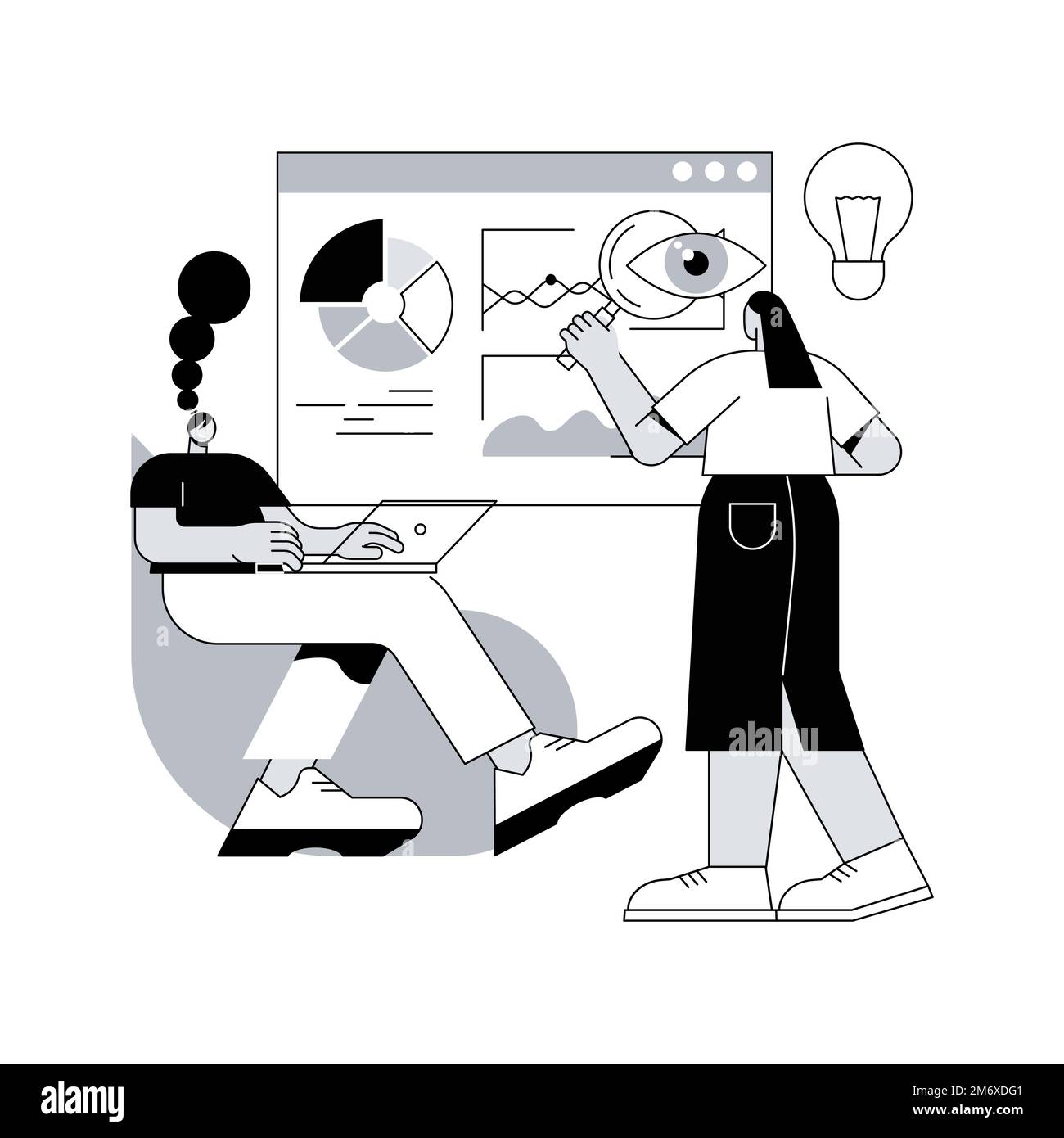 Workflow Abstract Concept Vector Illustration Development Team Workflow Business Process