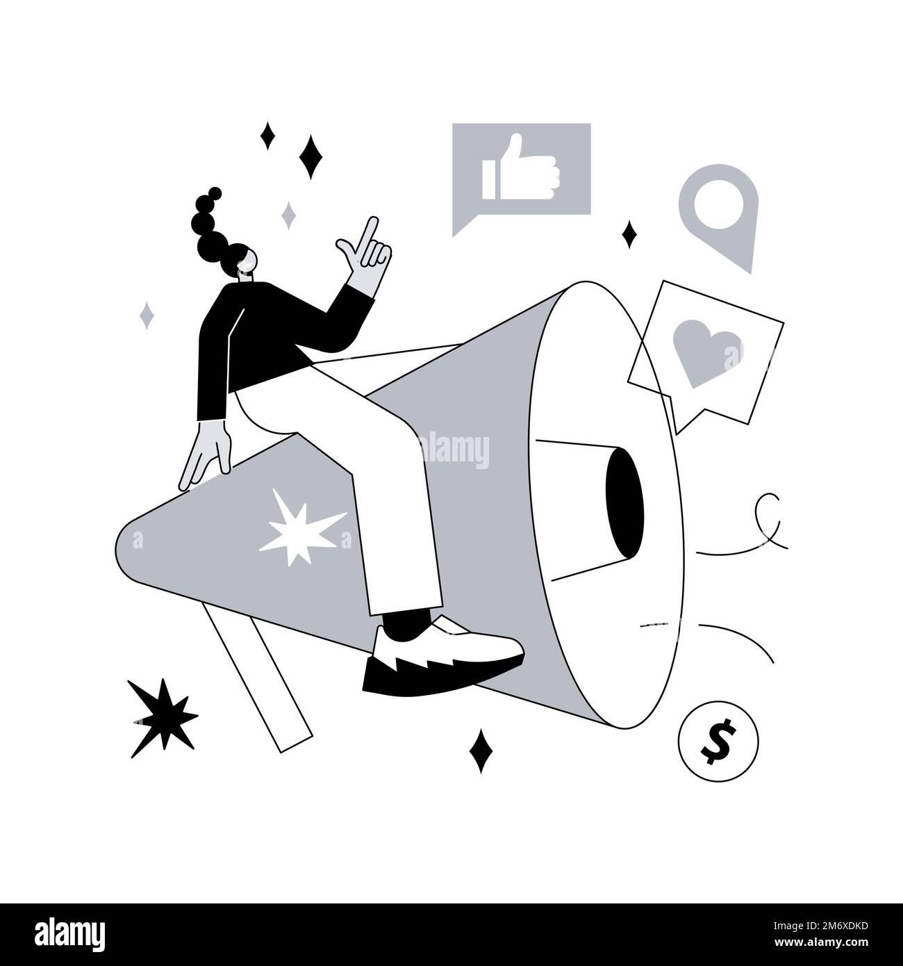 Brand awareness abstract concept vector illustration. Advertising ...