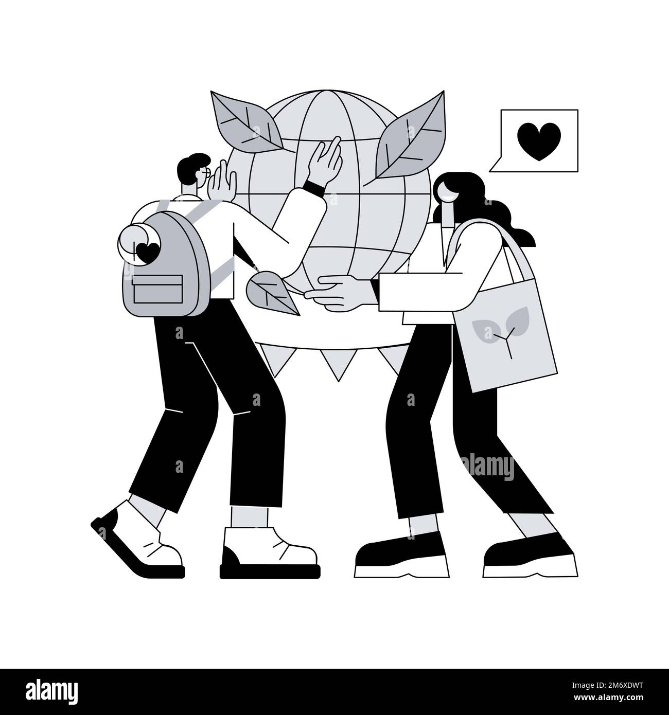 Earth Day abstract concept vector illustration. World earth day ...