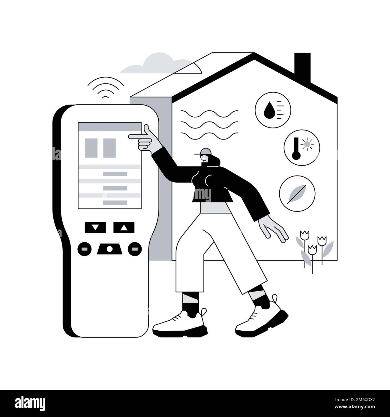 Air quality control abstract concept vector illustration. Environmental ...
