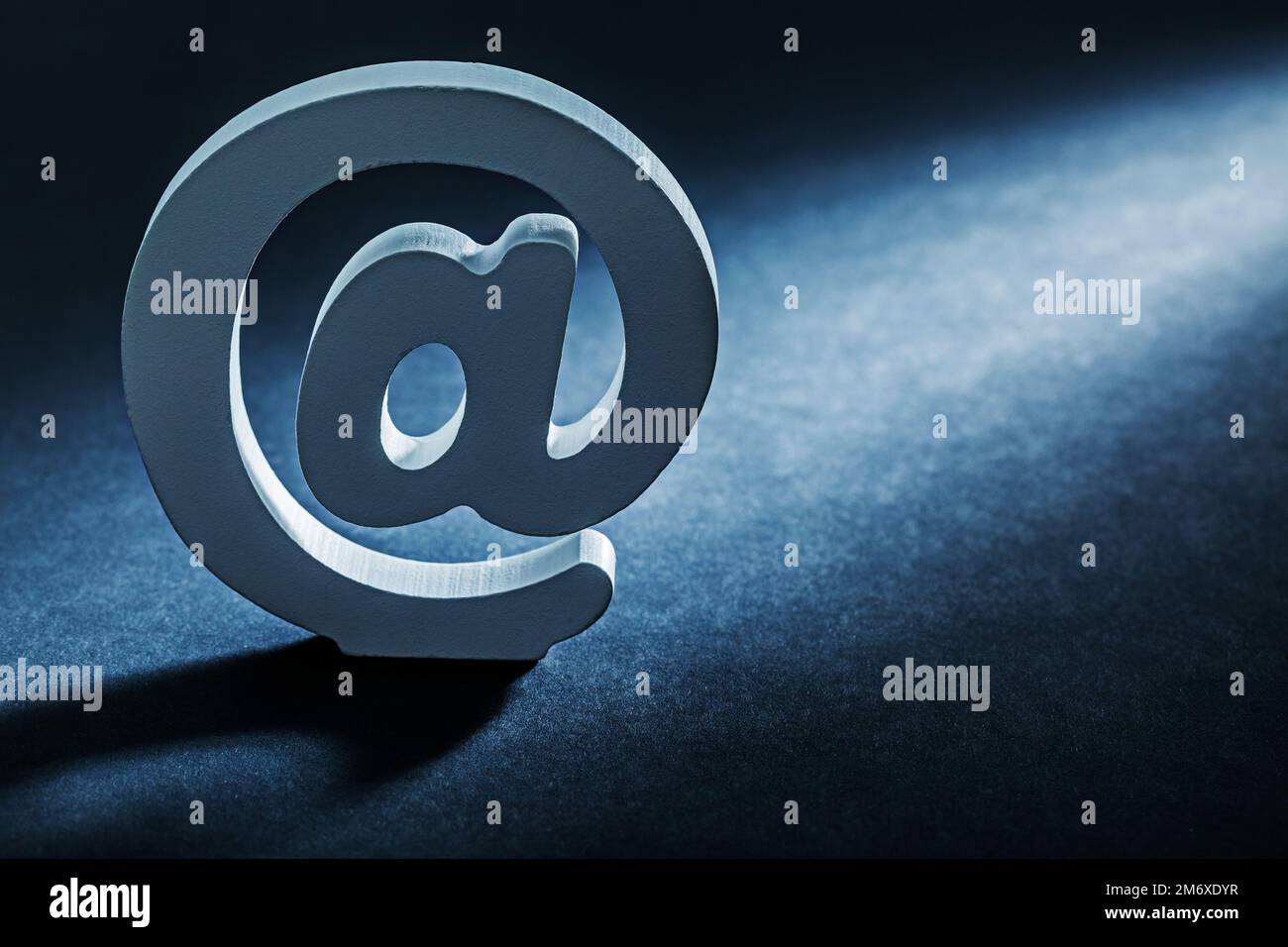 email symbol on gradient black background Stock Photo - Alamy
