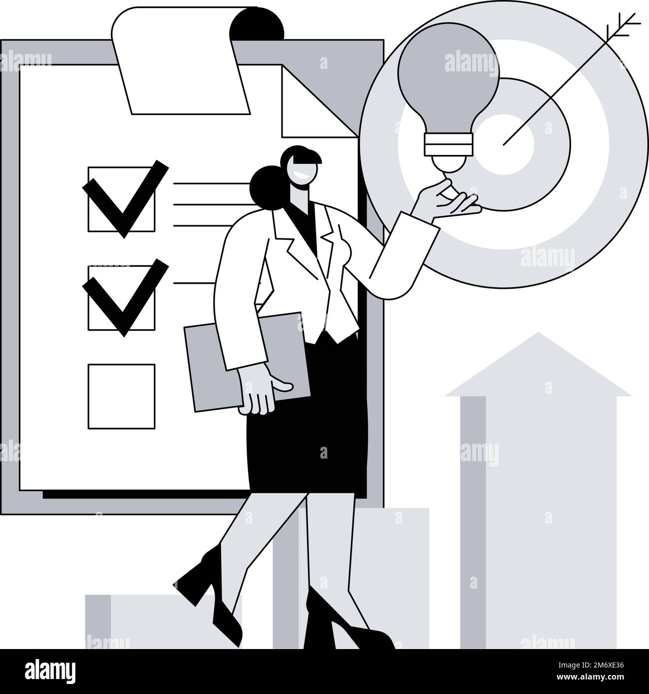 Sales plan for business abstract concept vector illustration. Marketing ...