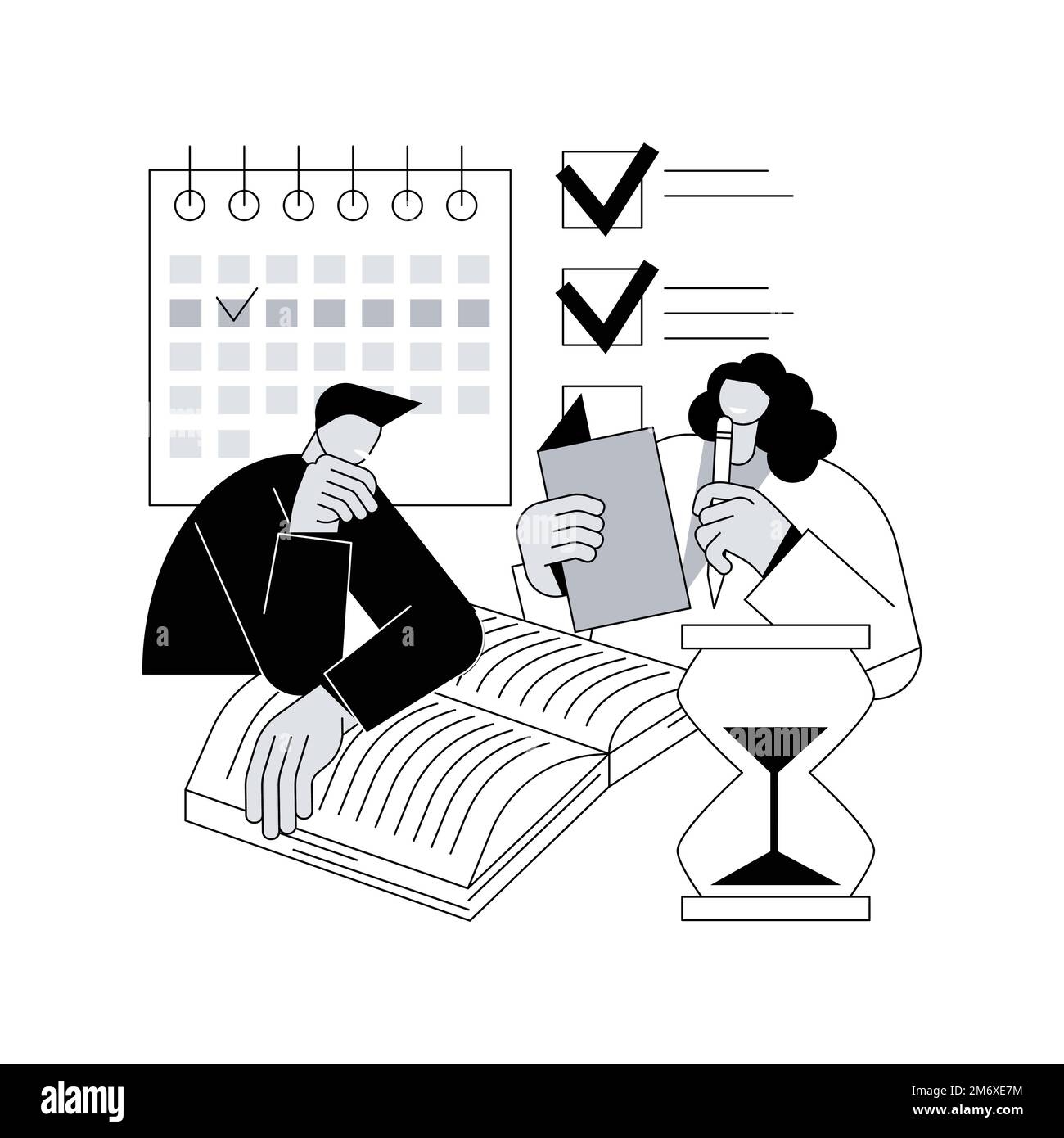 Exam revision Stock Vector Images - Alamy