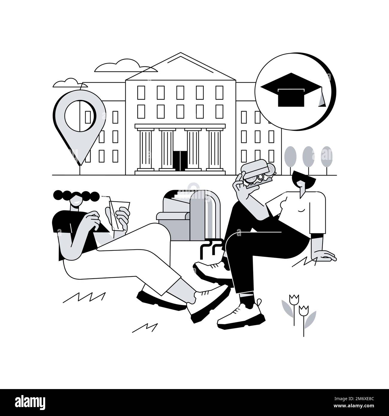 Institutional buildings Cut Out Stock Images & Pictures - Alamy