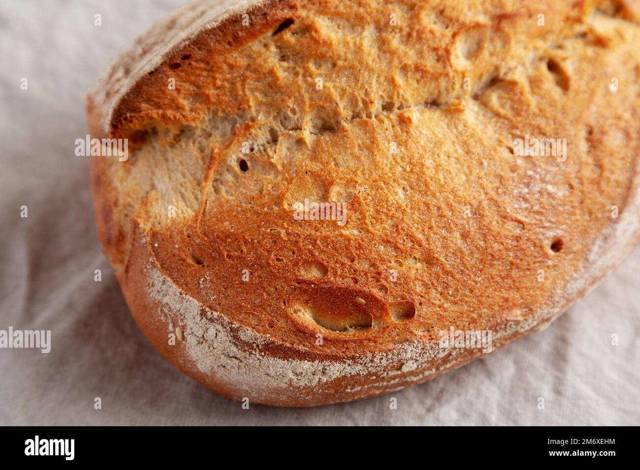Homemade Sourdough Bread, side view Stock Photo - Alamy