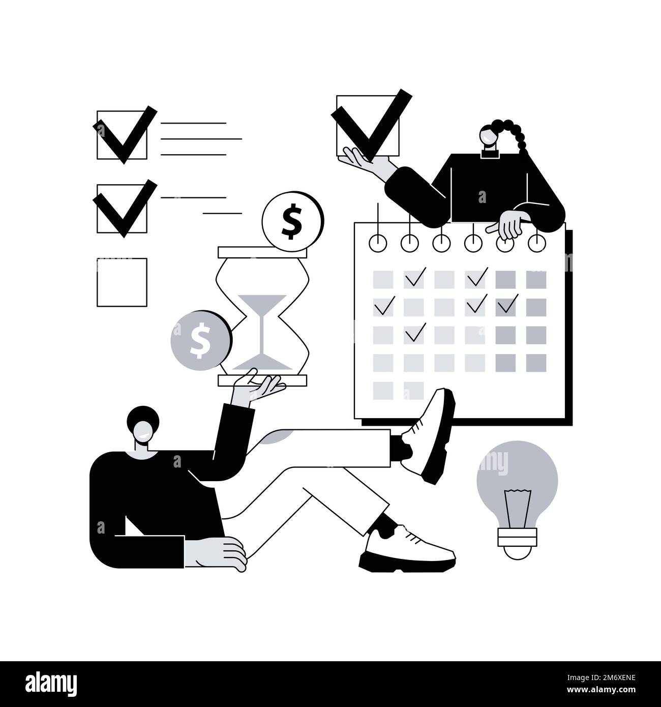 Project planning abstract concept vector illustration. Project plan ...