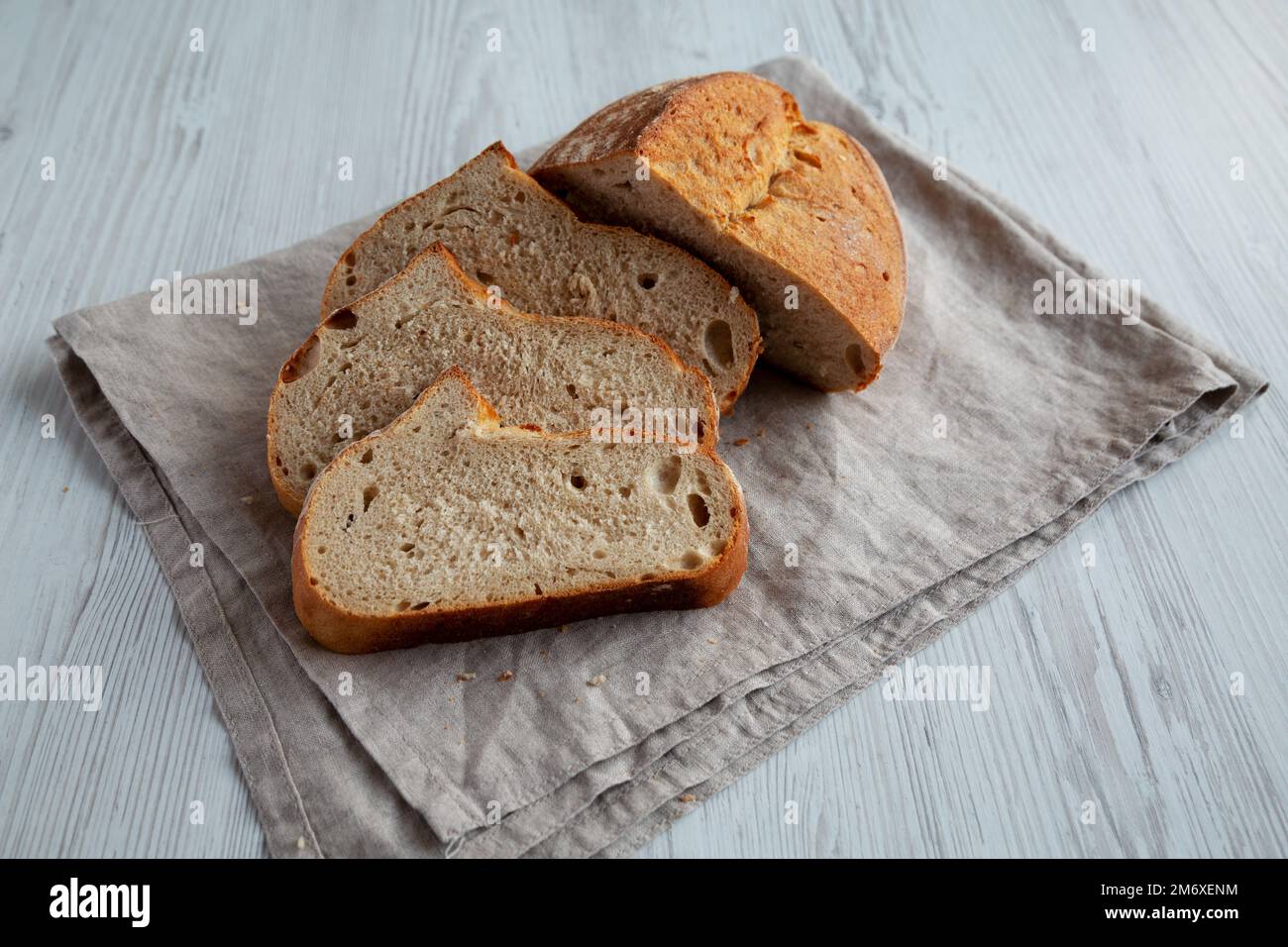 Homemade Sourdough Bread, side view Stock Photo - Alamy