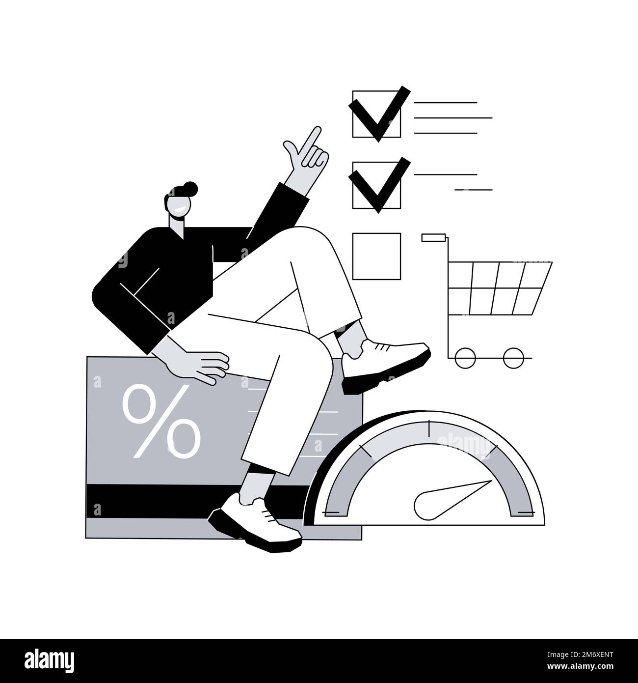 Consumer motivation abstract concept vector illustration. Motivation in ...