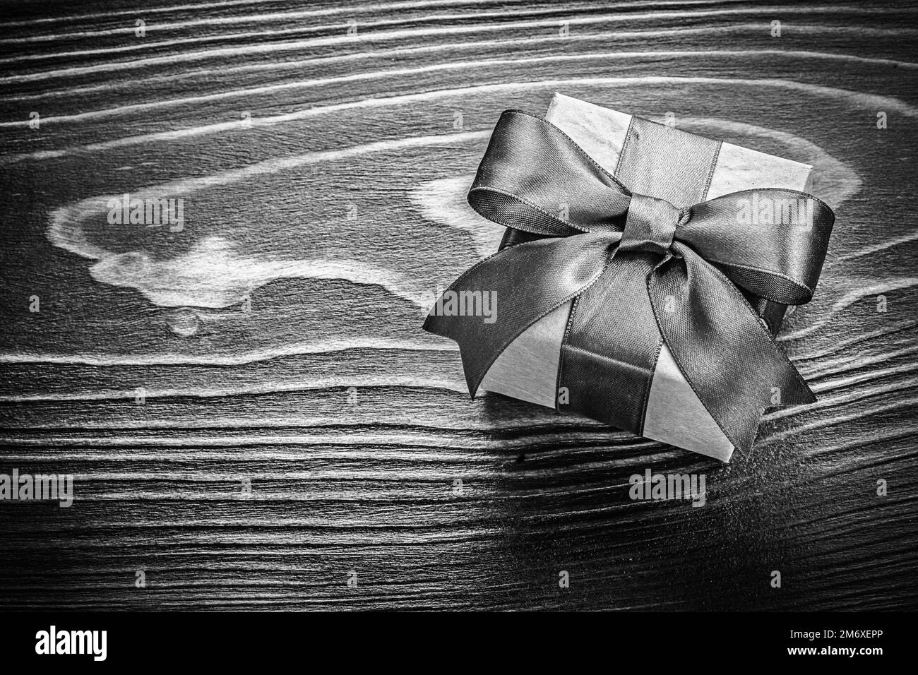 Wooden gift box in Black and White Stock Photos & Images - Alamy