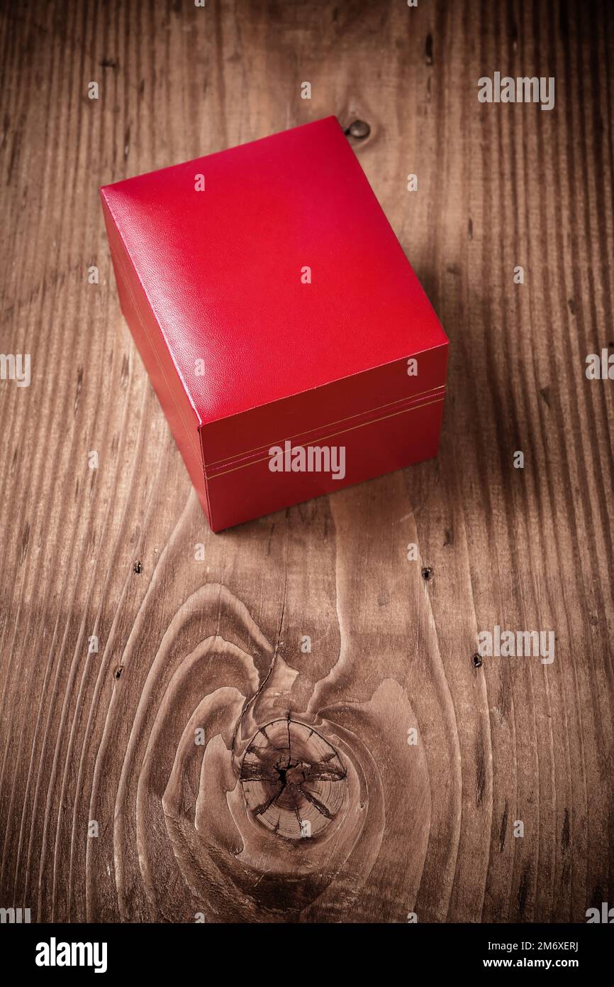 Square red leather box hi-res stock photography and images - Alamy